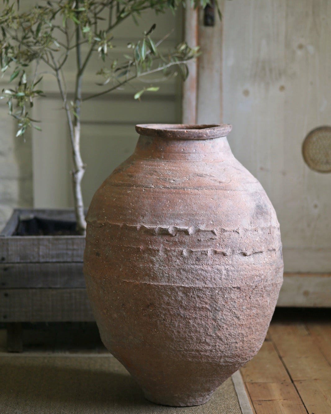 Large Antique Terracotta Olive Pots | Kiln