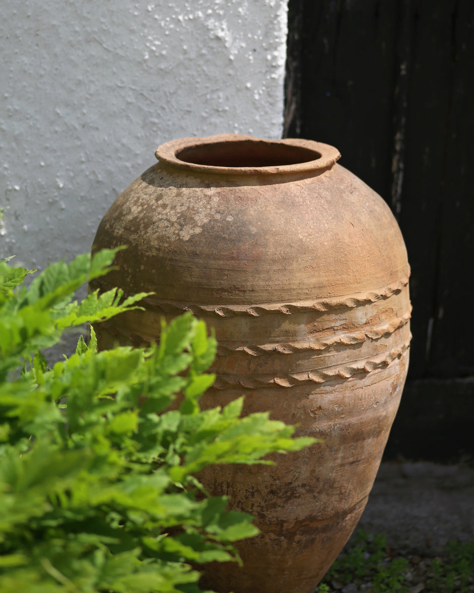 Large Antique Terracotta Olive Pots | Kiln