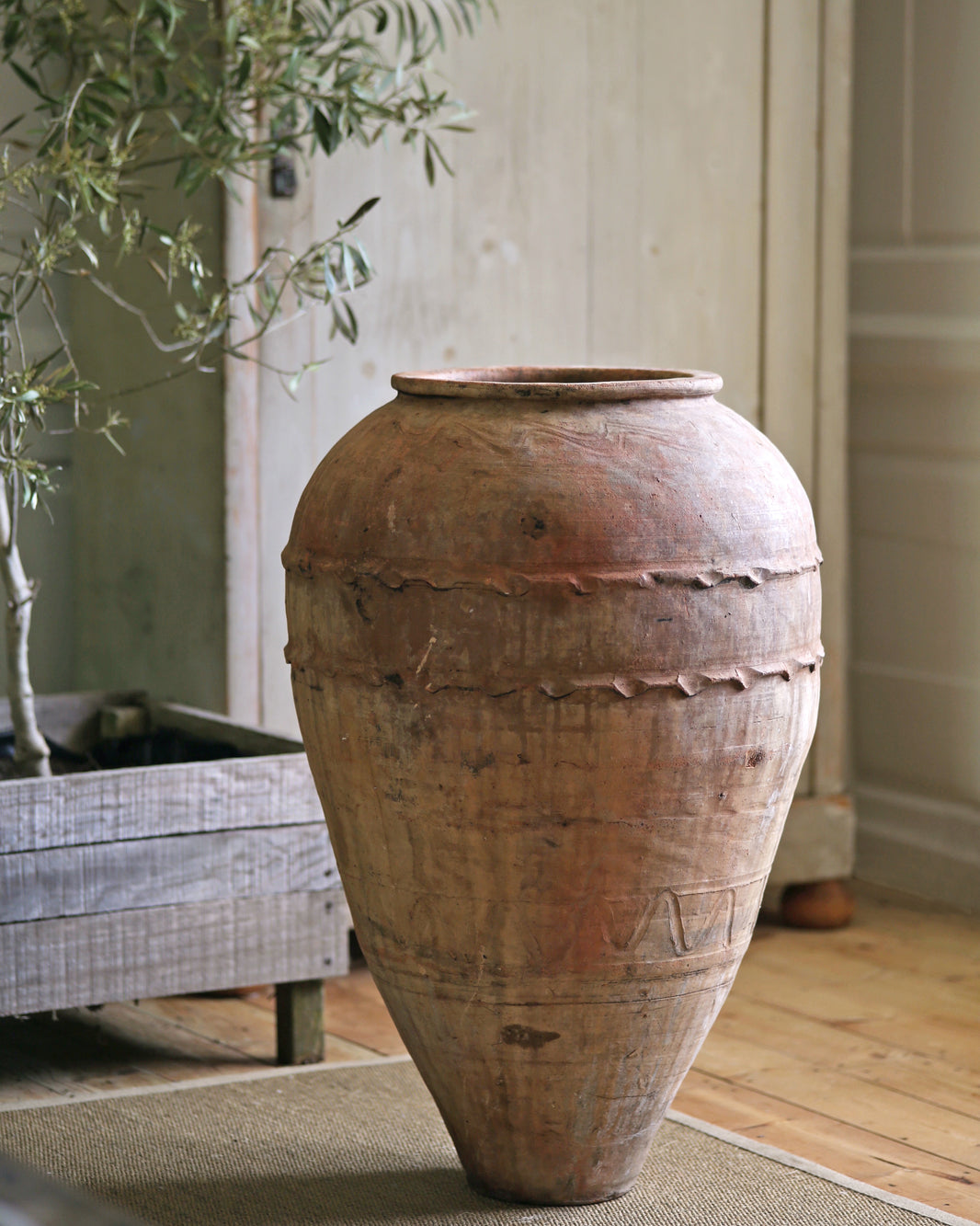 Large Antique Terracotta Olive Pots | Kiln