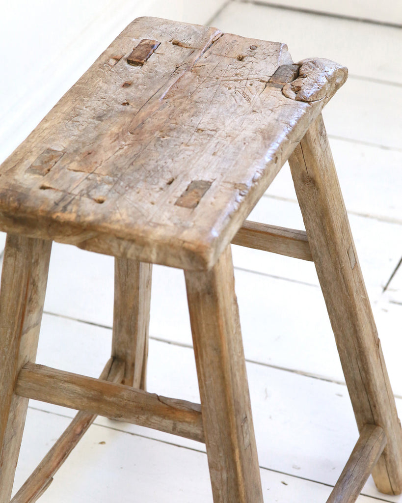 RUSTIC ELM STOOL – Kiln